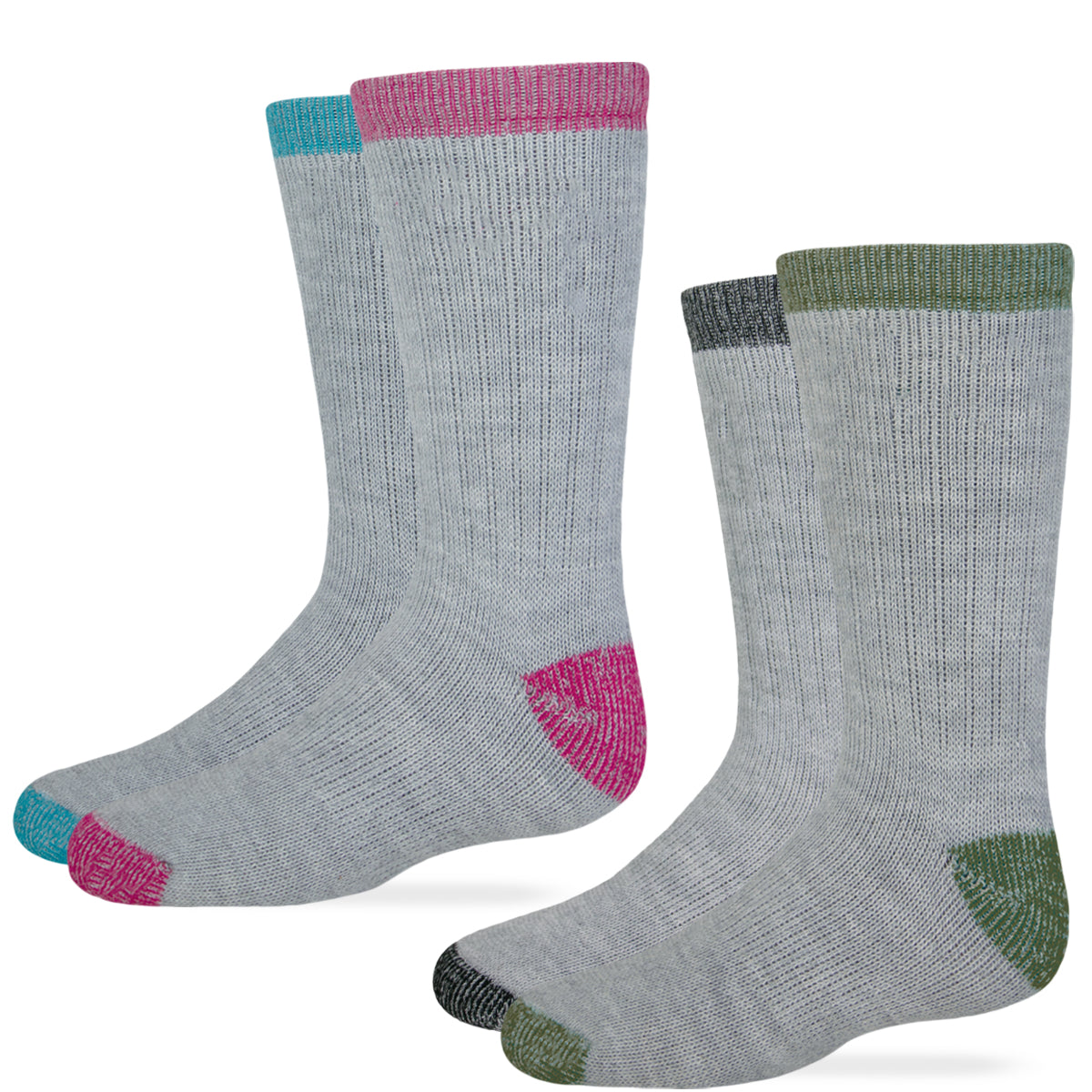 Carolina Ultimate Youth Boys Girls Merino Wool Blend Boot Socks 2 Pack ...