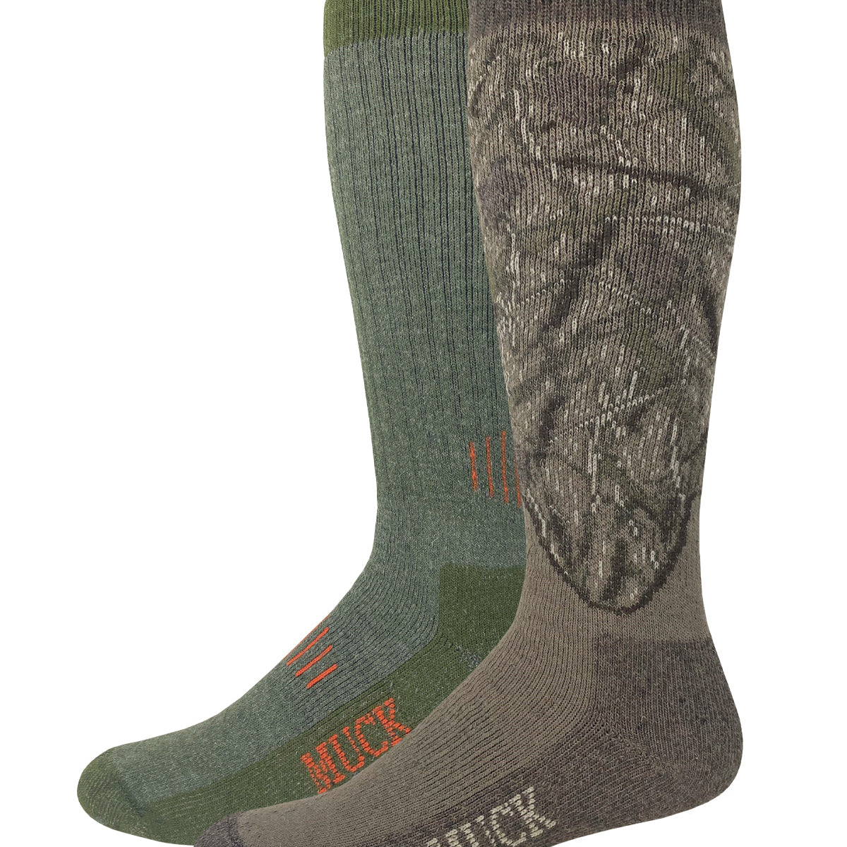 Muck Boot Mens Merino Wool Blend Camo Tall Boot Socks 2 Pack – Carolina ...
