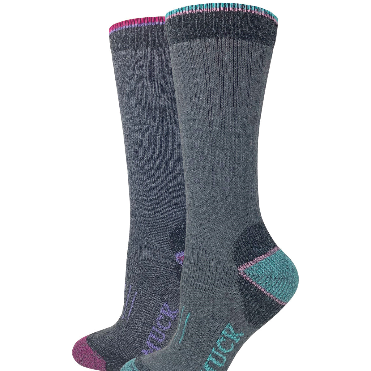 Muck Boot Ladies Heavyweight Merino Wool Blend Boot Socks 2 Pack ...