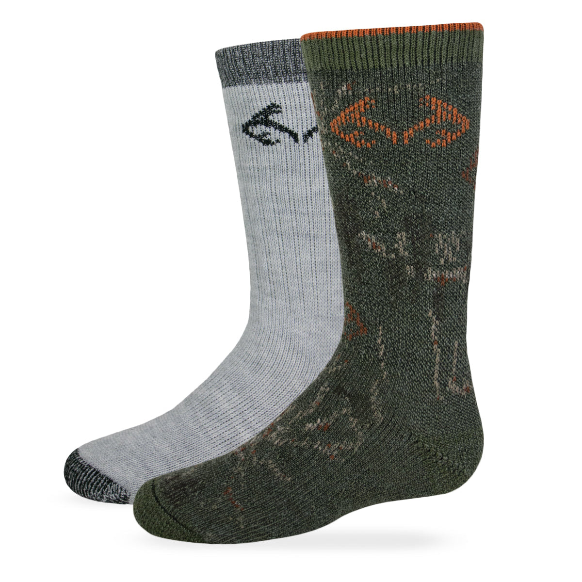 Realtree Boys Camo Merino Wool Blend Boot Socks 2 Pack – Carolina ...
