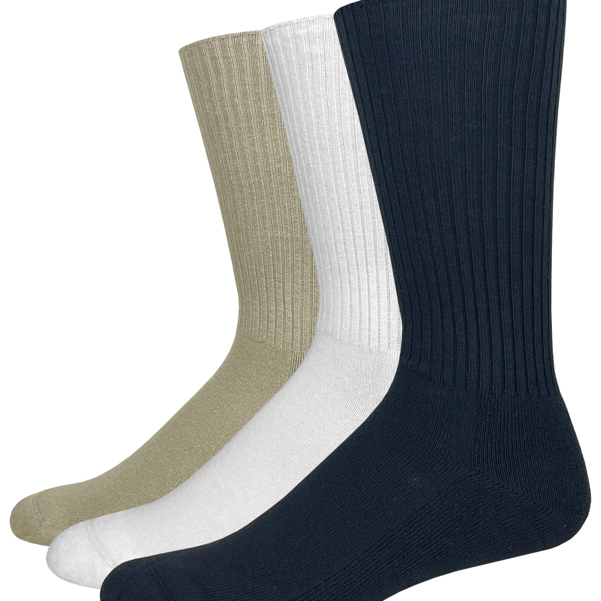 Carolina Ultimate Non-Binding Seamless Toe Cotton Crew Socks 2 Pack ...